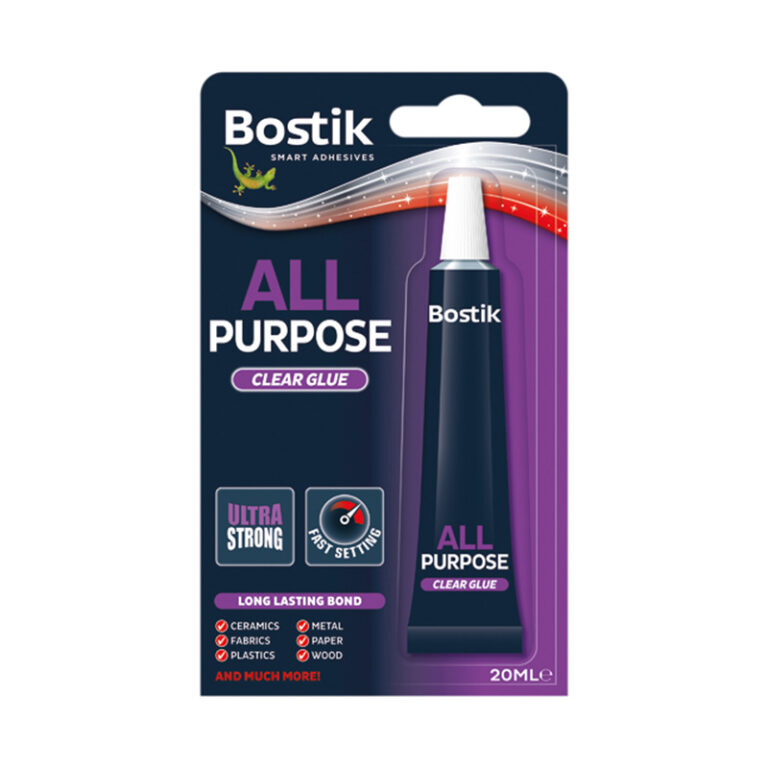 Bostik All Purpose Clear Glue 20ml in display of 6 | CTC Wholesalers