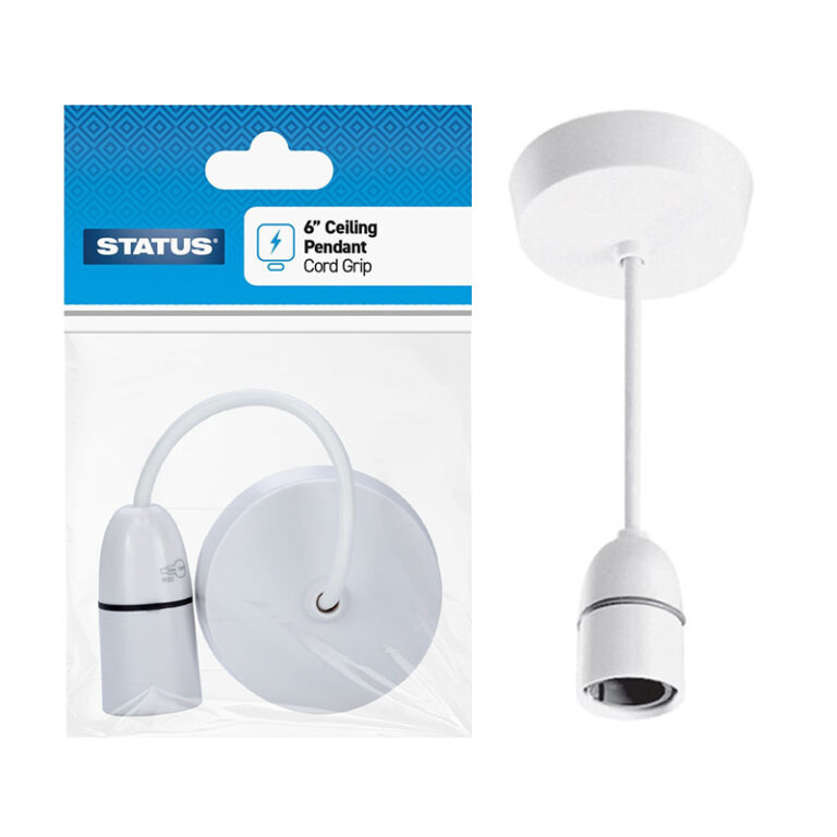 Status Ceiling Pendant Cord Grip Set 6" in display of 4 | CTC Wholesalers