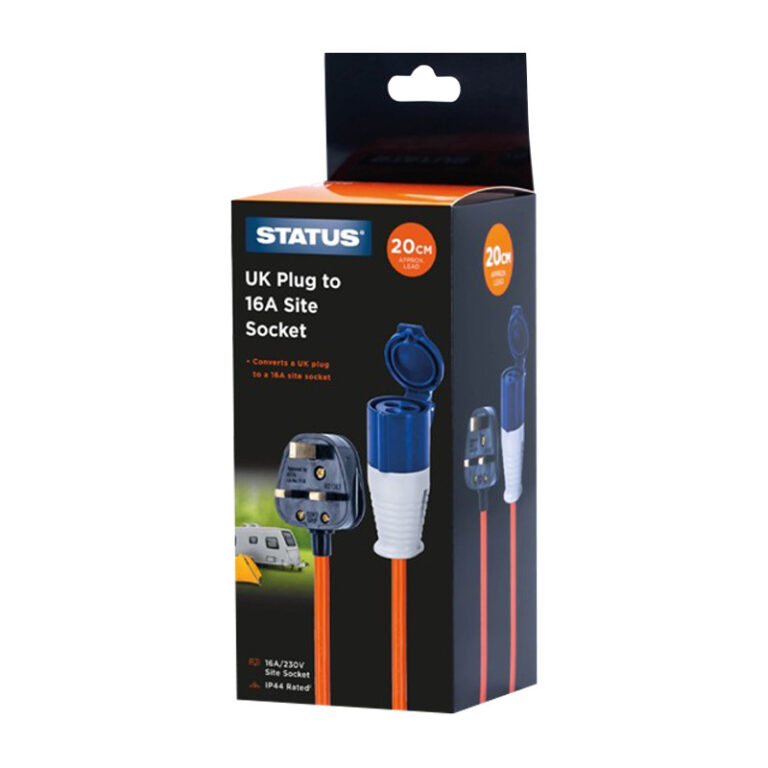 Status Caravan UK Plug to 16A Site Socket | CTC Wholesalers