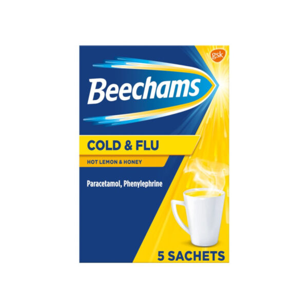 Beechams Cold & Flu Hot Lemon & Honey Drink 5s x 6 | CTC Wholesalers