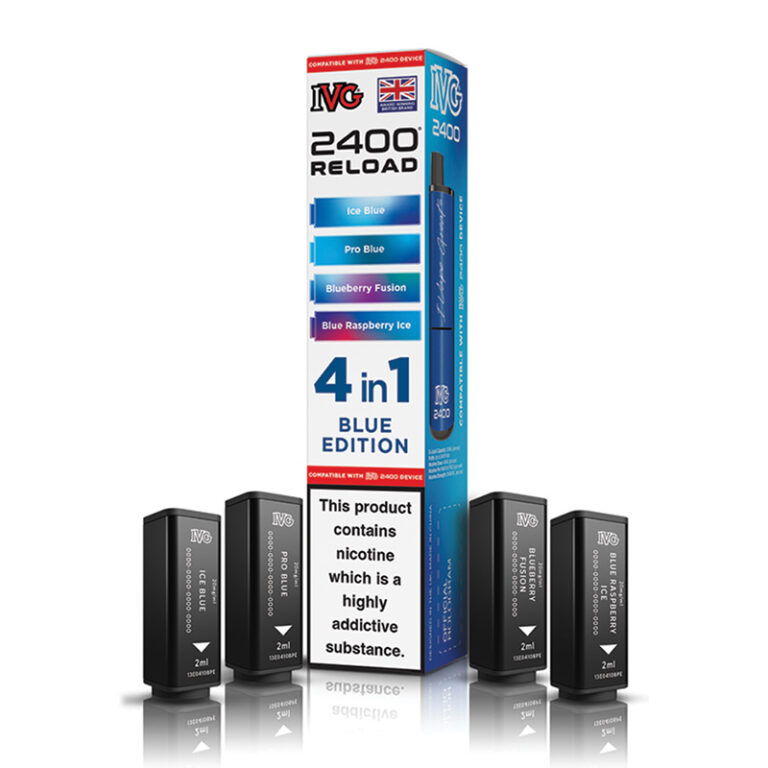 IVG 2400 Reload Pods Blue Edition - 4 Pack | CTC Wholesalers