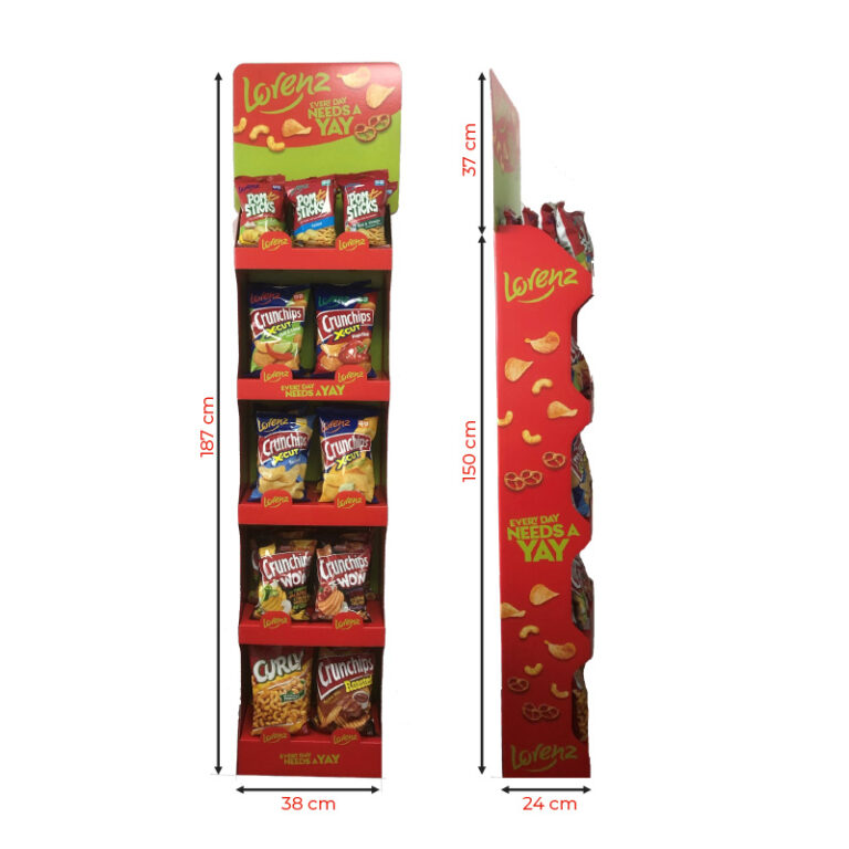 Lorenz 5 Tier Cardboard Floor Display | CTC Wholesalers