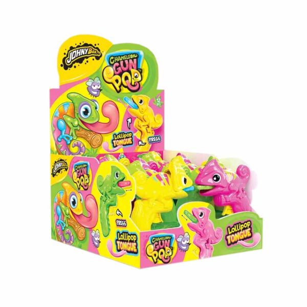 Johny Bee Chameleon Gun Pop 10g in display of 12 | CTC Wholesalers