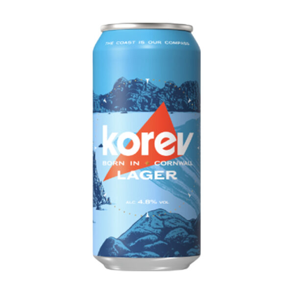 Korev Cornish Lager Can 4.8% vol 440ml 10 pack | CTC Wholesalers