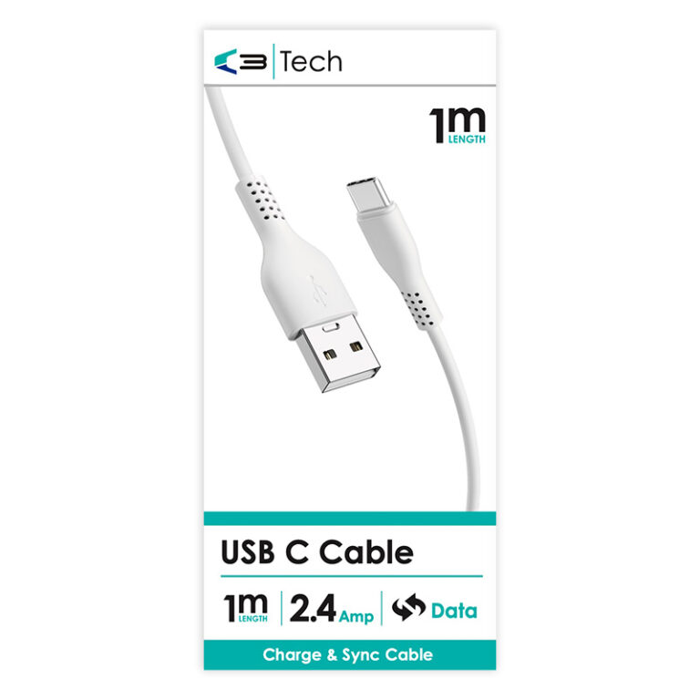 Vibe C3 USB Type C Fast Charge Cable 1 Metre | CTC Wholesalers