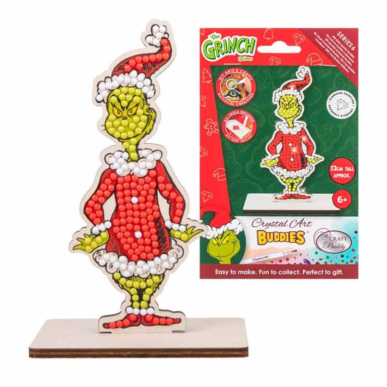 Craft Buddies Crystal Art Buddy - The Grinch | CTC Wholesalers