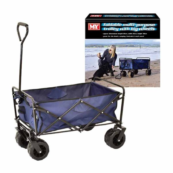 Foldable Trolley with Big Wheels | CTC Wholesalers