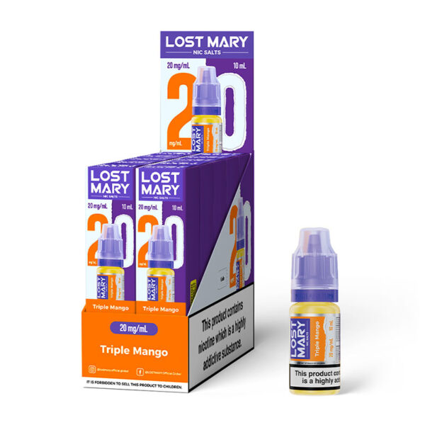 Lost Mary Nic Salt E-Liquid Triple Mango 20mg (10) | CTC Wholesalers