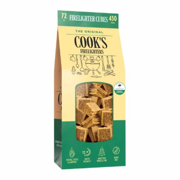 Cook's Firelighter Cubes 72's in a Display of 12 5% VAT at Retail | CTC ...